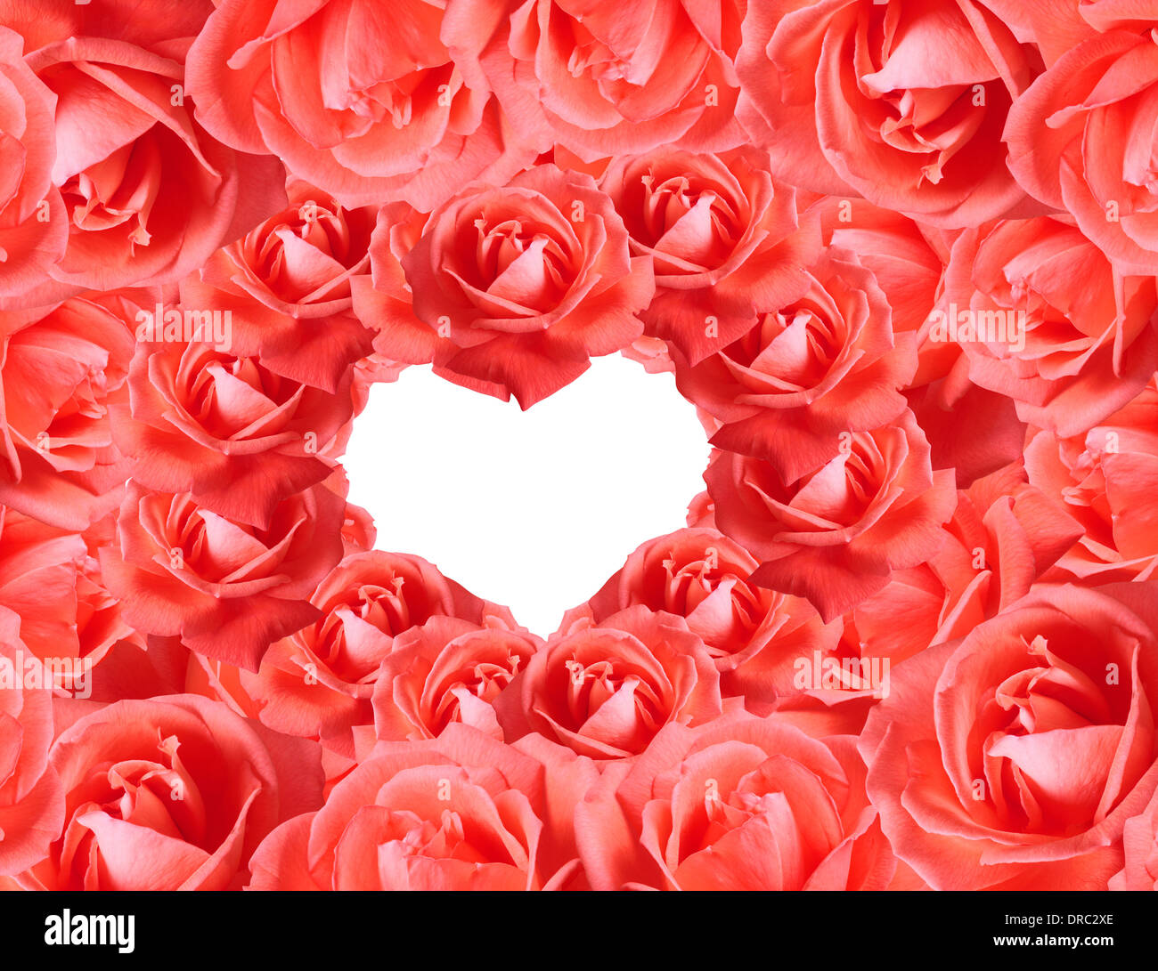 rose frame in form heart Stock Photo - Alamy