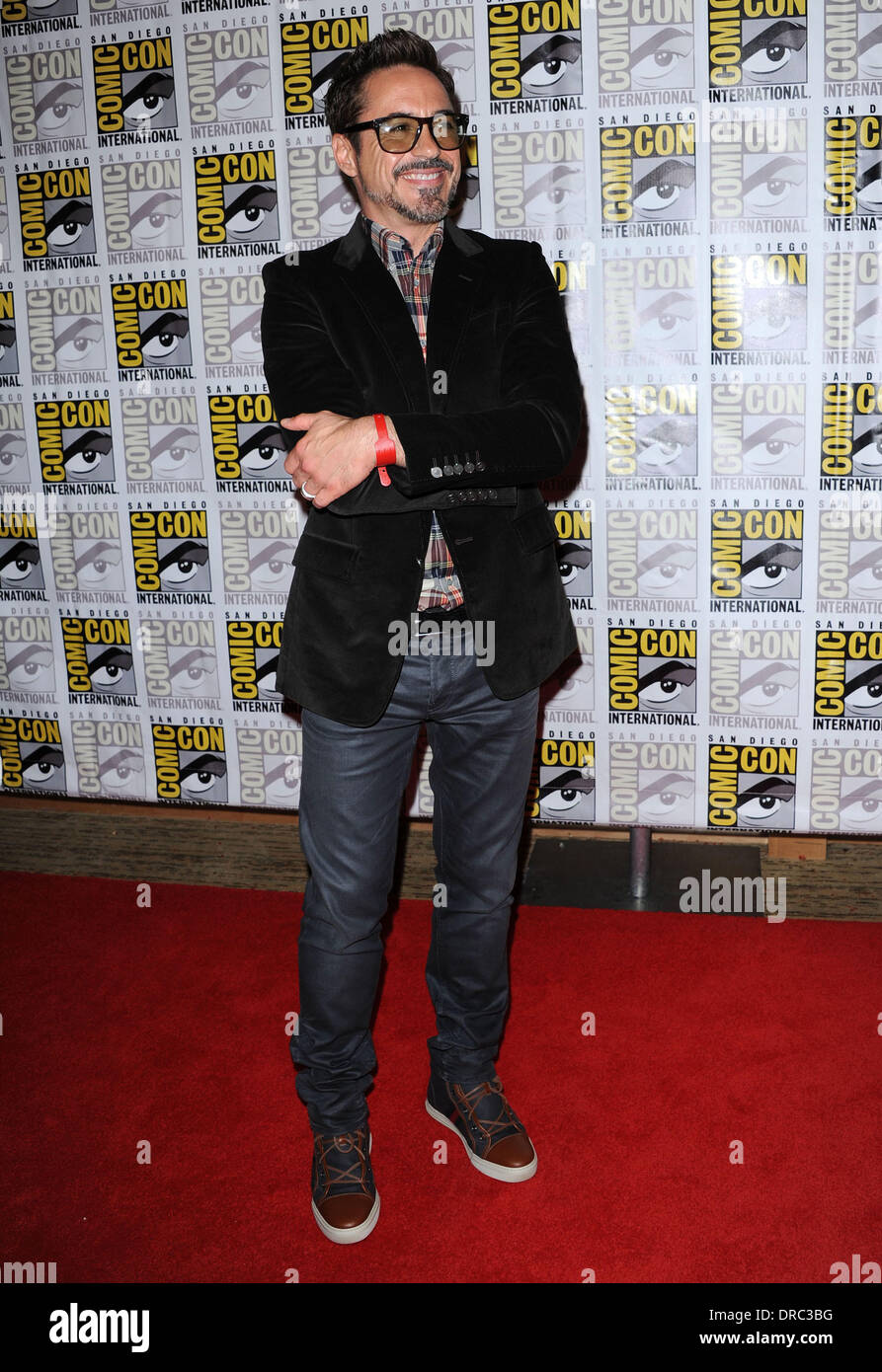 Robert Downey Jr. 'Iron Man 3' photocall during Comic-Con International ...