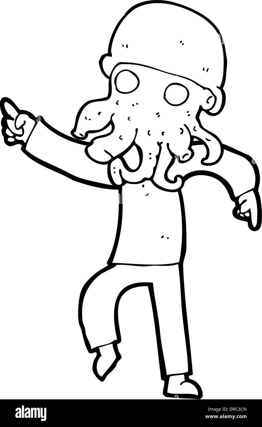 cartoon alien man dancing Stock Vector Image & Art - Alamy