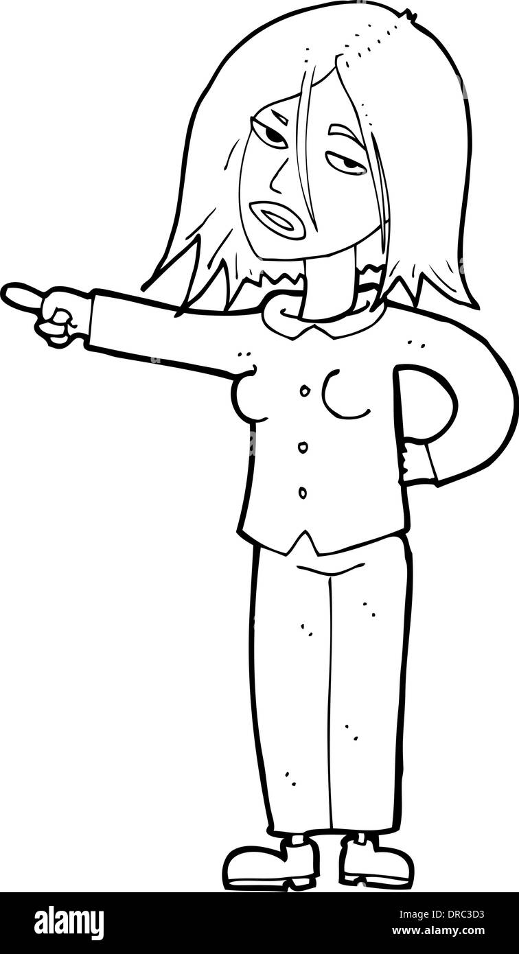 cartoon woman pointing Stock Vector Image & Art - Alamy