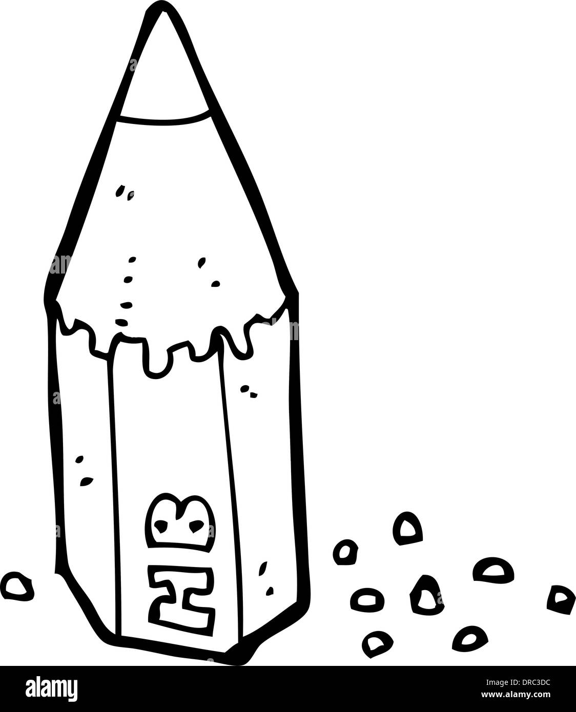 cartoon pencil stub Stock Vector Image & Art - Alamy