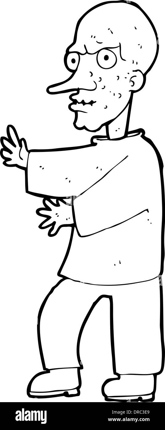 cartoon mean looking man Stock Vector Image & Art - Alamy