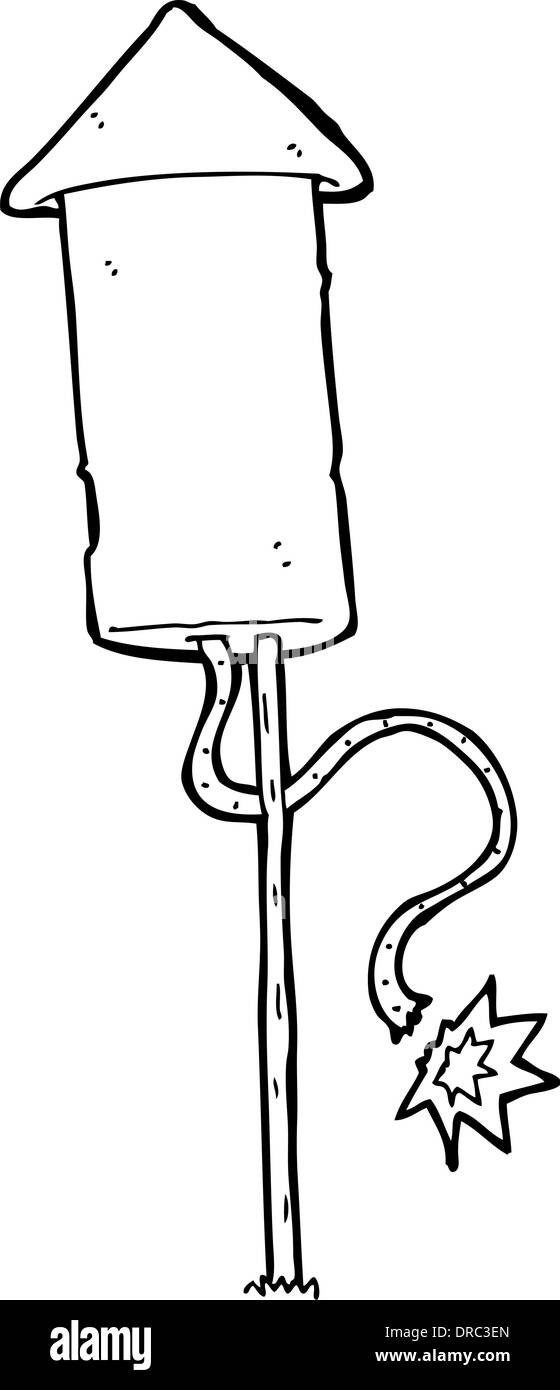 Cartoon firework Black and White Stock Photos & Images - Alamy