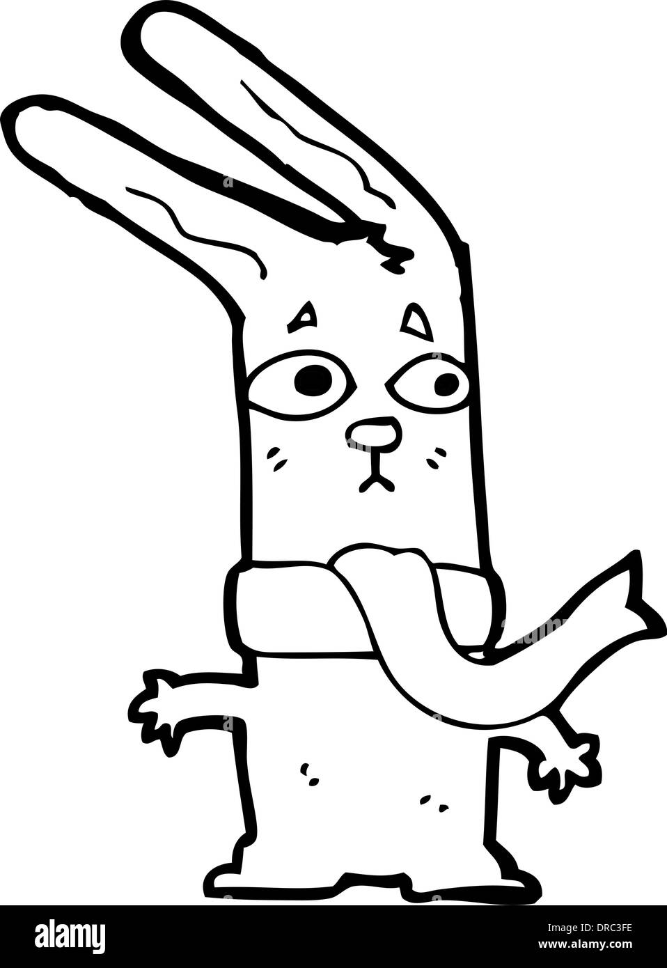 Unhappy rabbit Stock Vector Images - Alamy