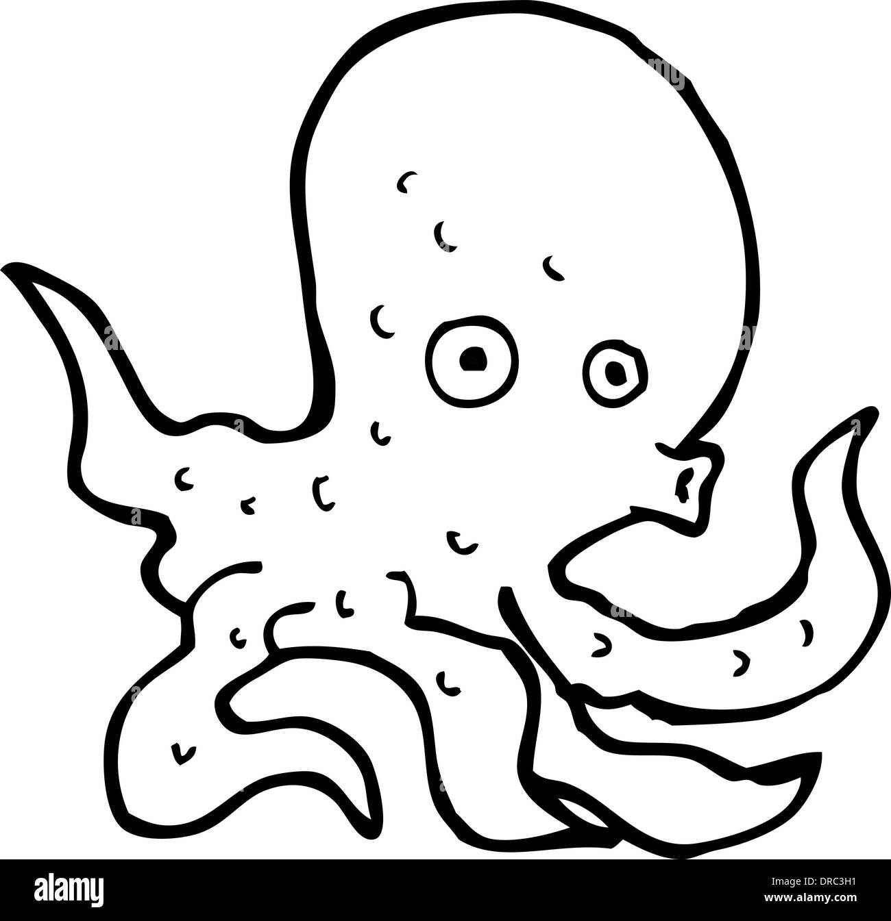 Octopus clip art Black and White Stock Photos & Images - Alamy