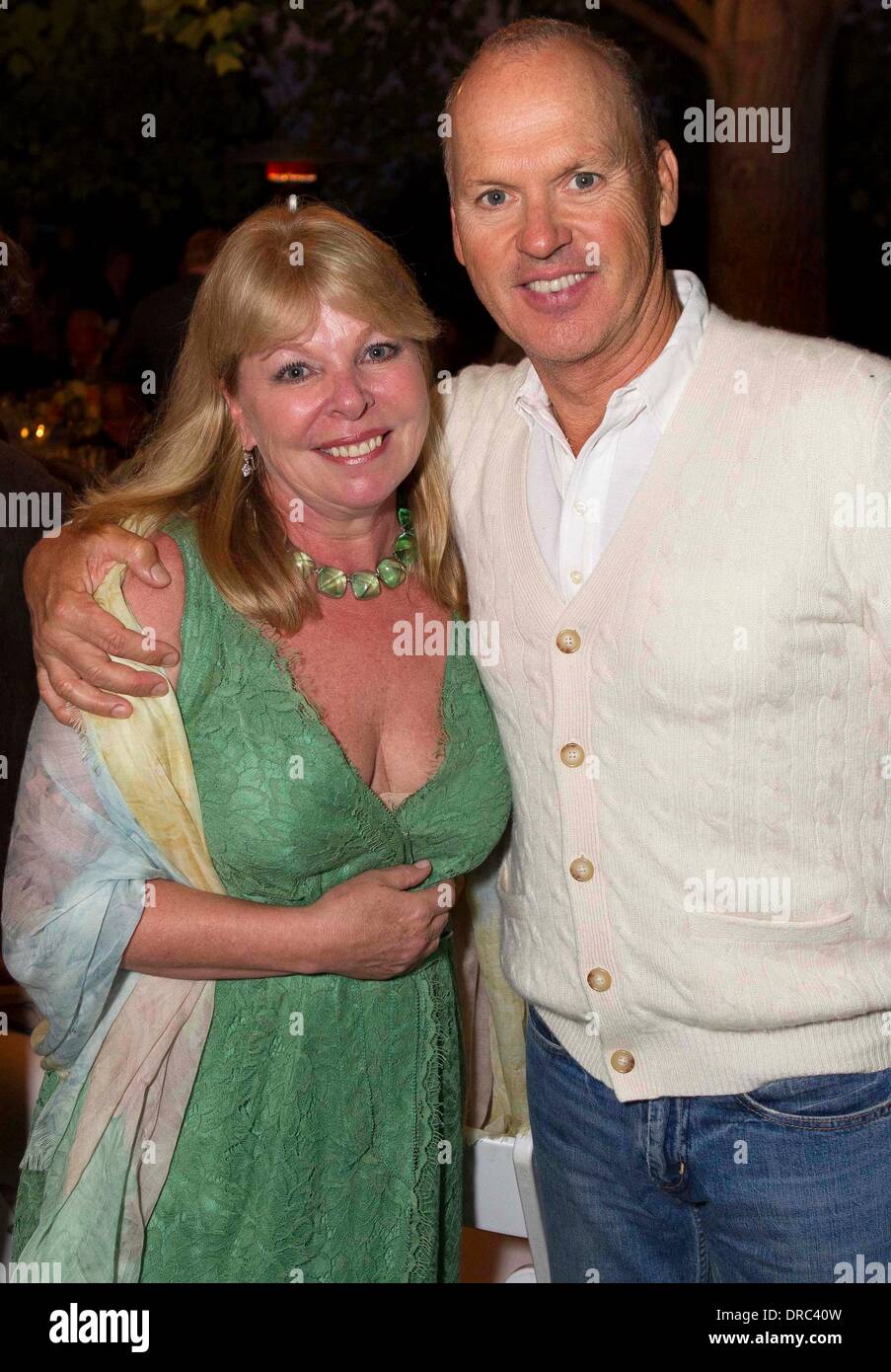 Jane Wolf and Michael Keaton 'The 24 Hour Plays' after performance ...
