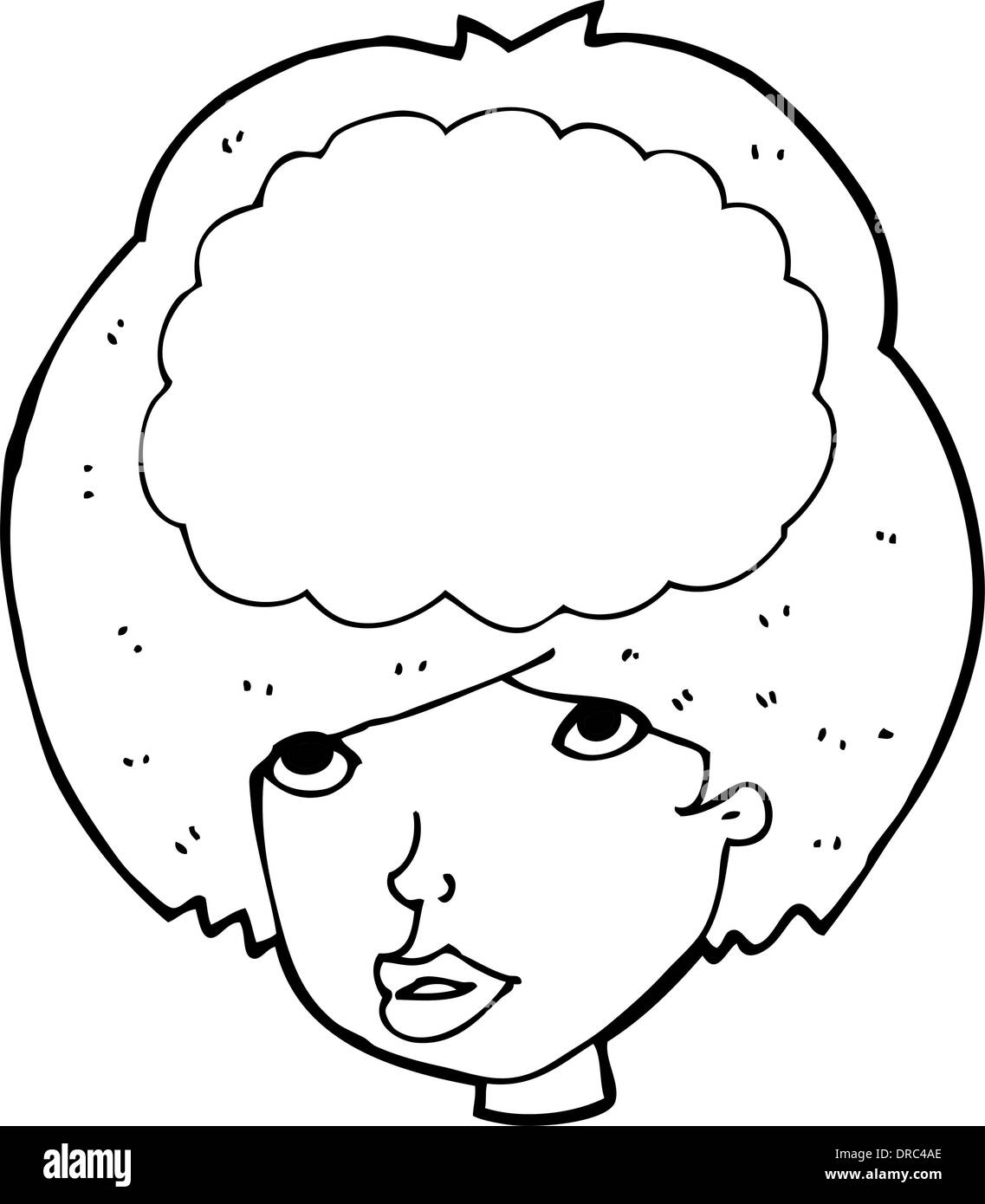 cartoon empty headed woman Stock Vector Image & Art - Alamy