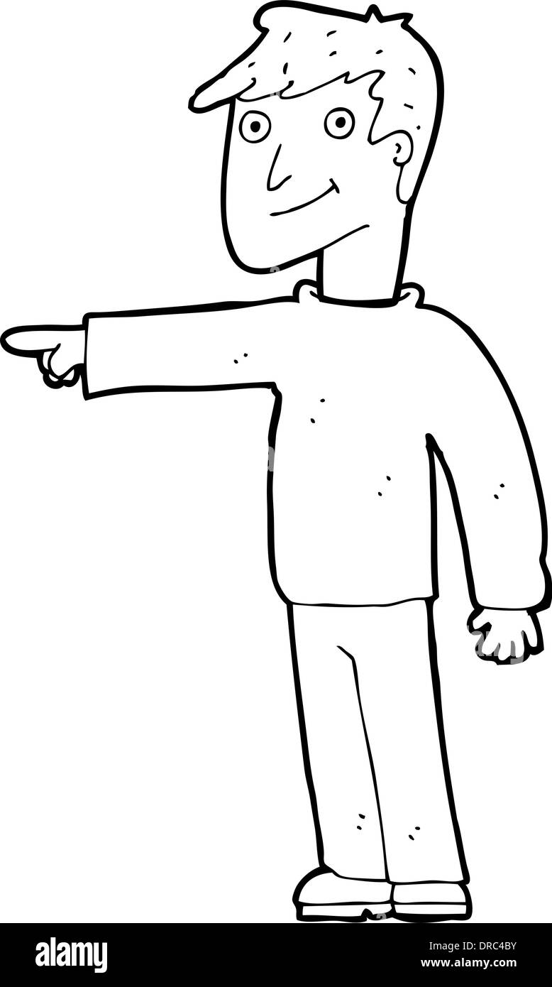 cartoon man pointing Stock Vector Image & Art - Alamy