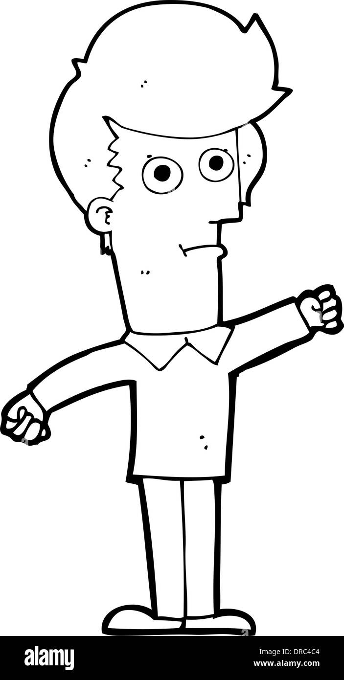 cartoon man punching Stock Vector Image & Art - Alamy
