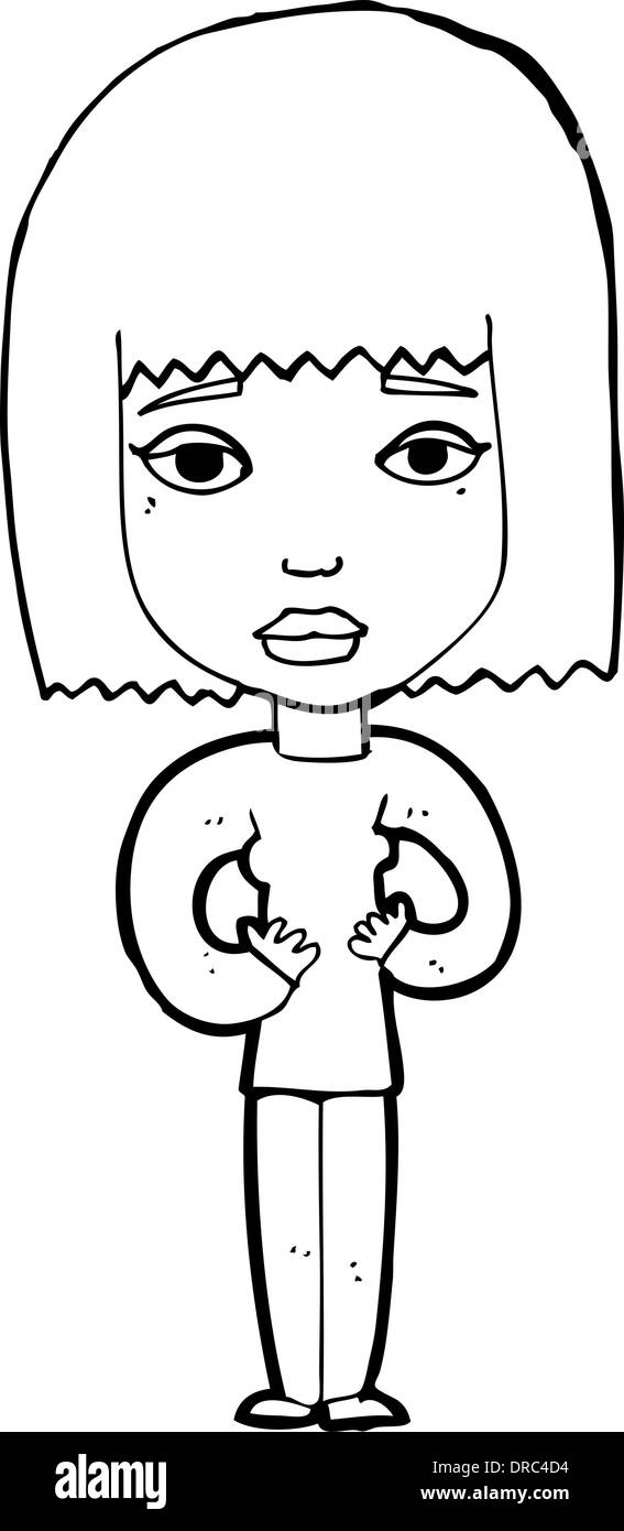 cartoon woman indicating self Stock Vector Image & Art - Alamy