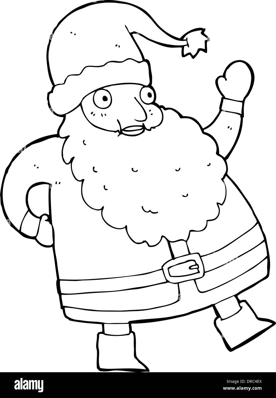 funny waving santa claus cartoon Stock Vector Image & Art - Alamy