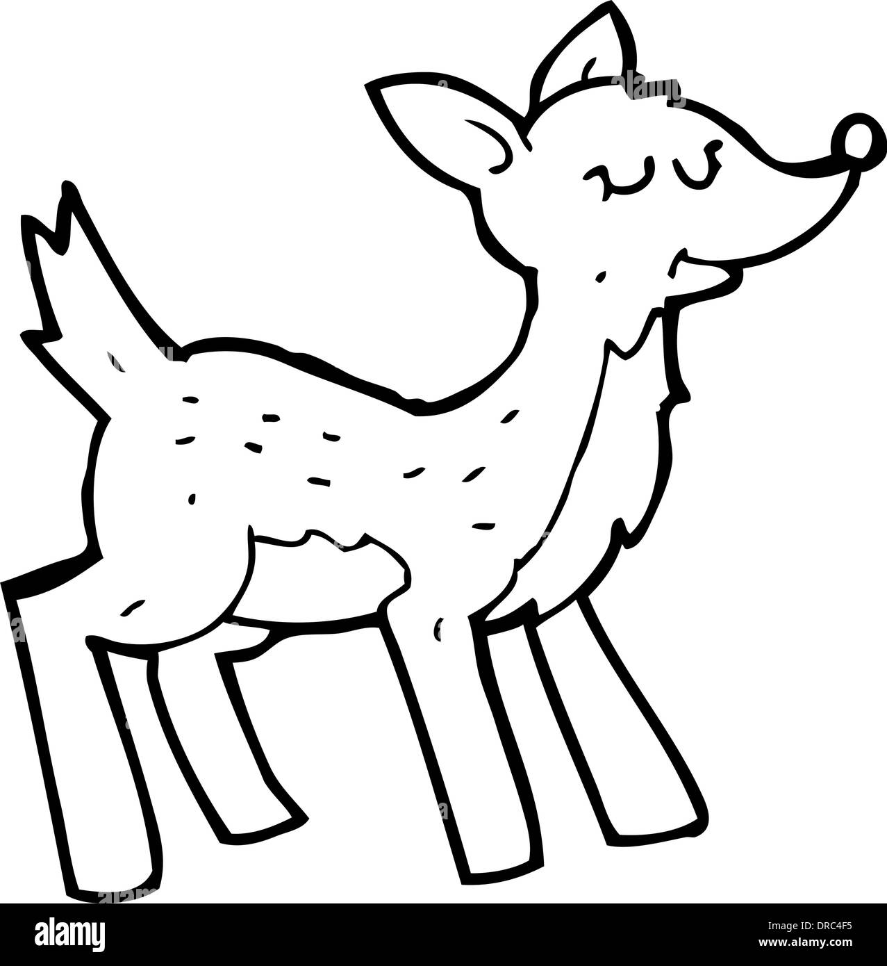 Cute deer baby Black and White Stock Photos & Images - Alamy