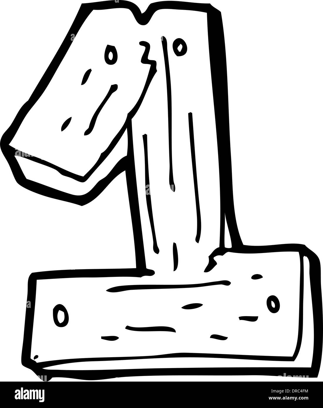 cartoon wooden number Stock Vector Image & Art - Alamy
