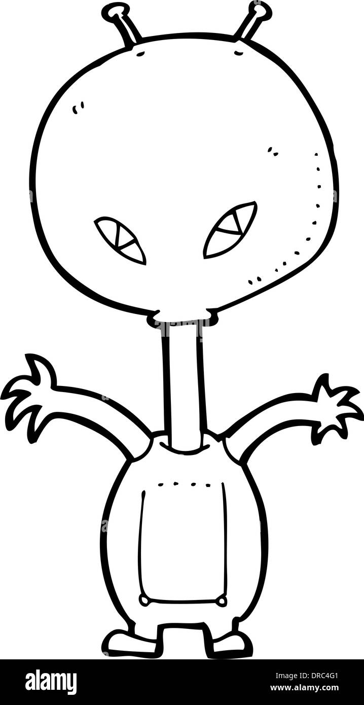 cartoon space alien Stock Vector Image & Art - Alamy