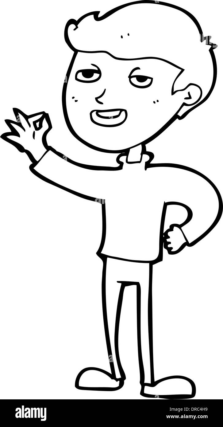 cartoon man making excellent gesture Stock Vector Image & Art - Alamy