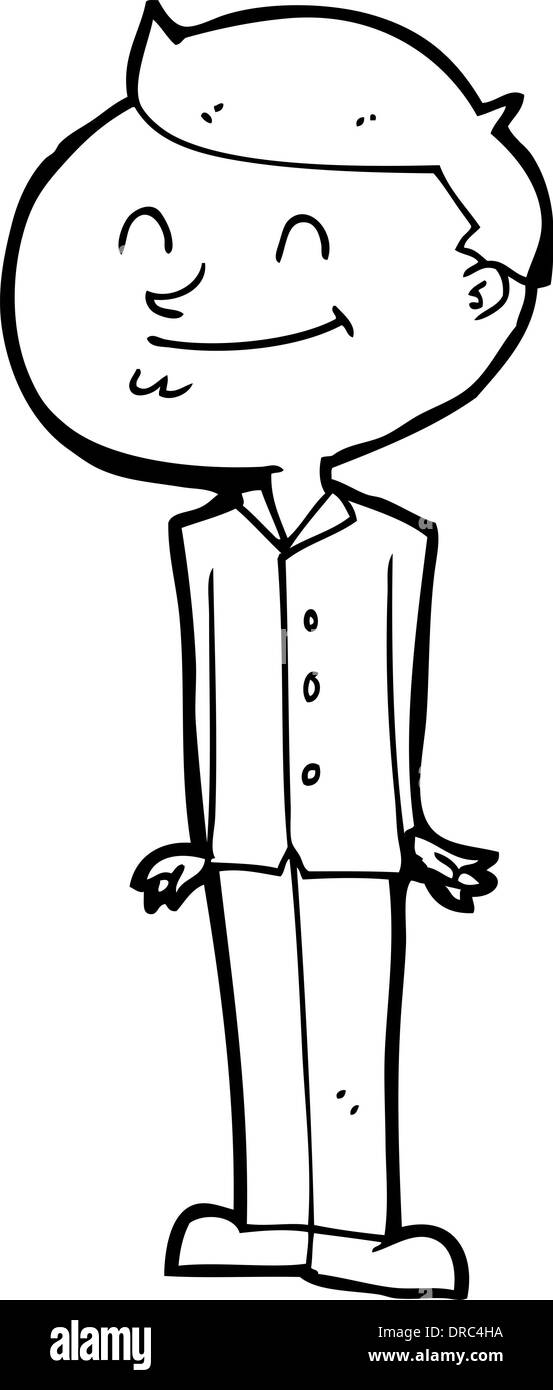 cartoon smiling man Stock Vector Image & Art - Alamy