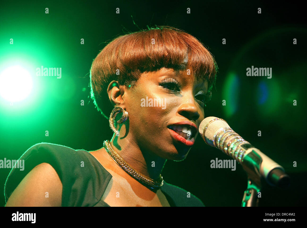 Estelle performs live on stage at a free concert organised as part of the ATP Vegeta Croatia ...