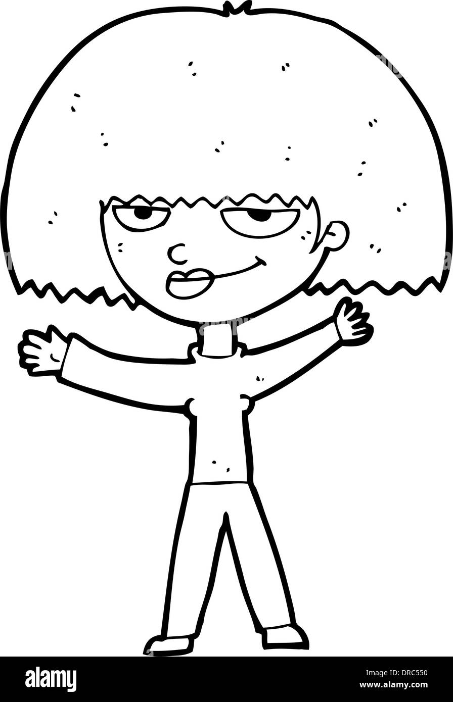 cartoon smug woman Stock Vector Image & Art - Alamy