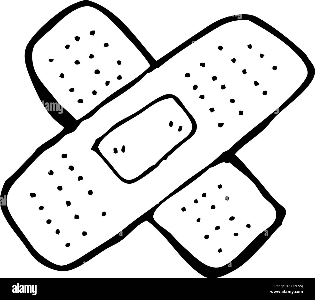 Cartoon medical plaster Black and White Stock Photos & Images - Alamy