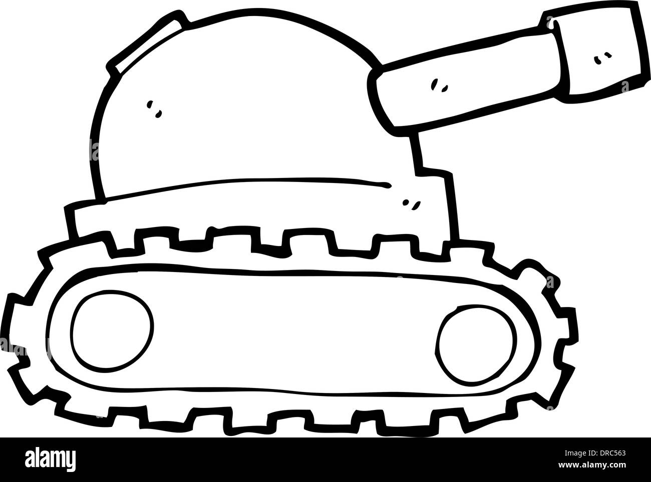 Cartoon army tank Black and White Stock Photos & Images - Alamy