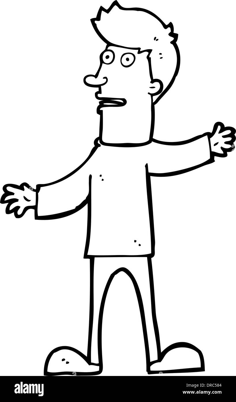 cartoon surprised man Stock Vector Image & Art - Alamy