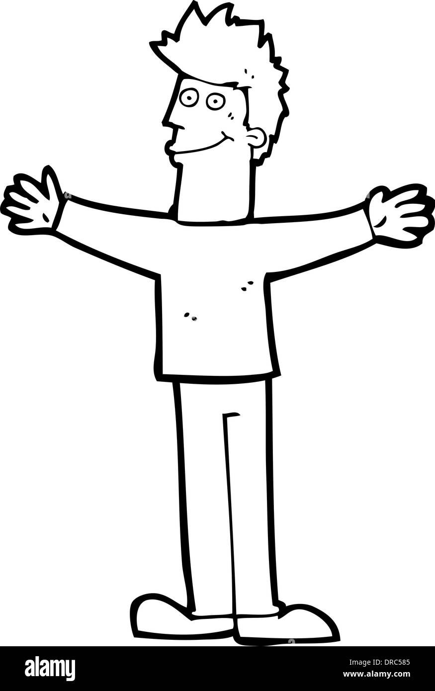 cartoon happy man Stock Vector Image & Art - Alamy