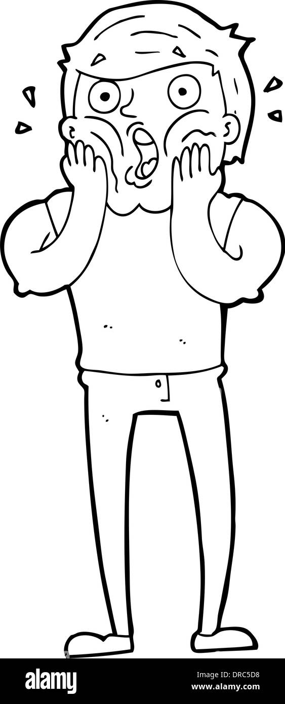 cartoon gasping man Stock Vector Image & Art - Alamy