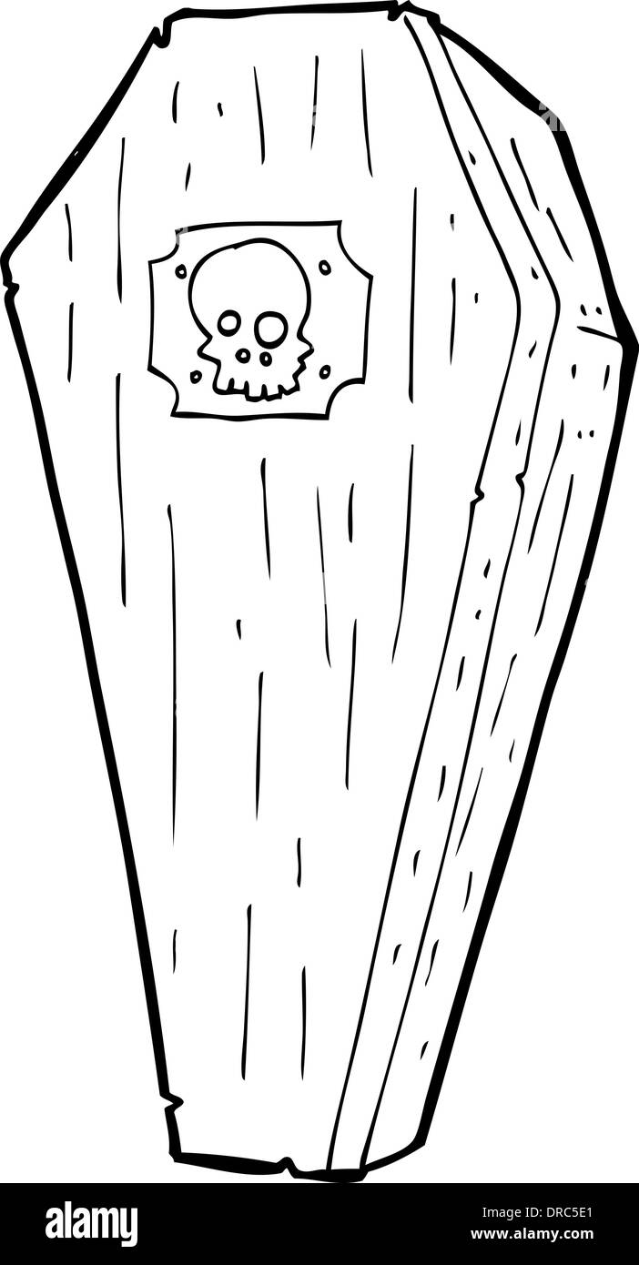 spooky cartoon coffin Stock Vector Image & Art - Alamy