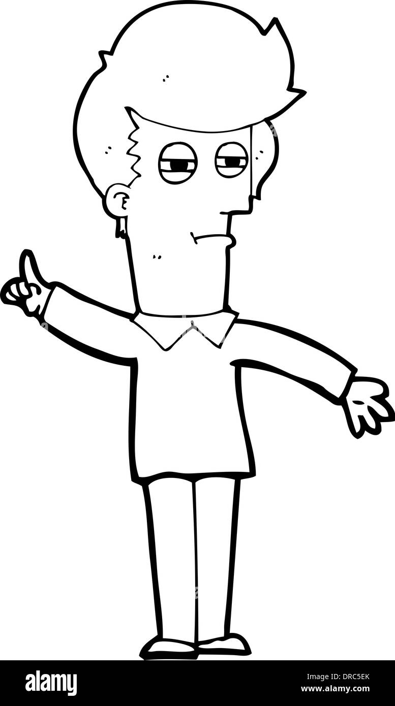 cartoon man narrowing eyes Stock Vector Image & Art - Alamy