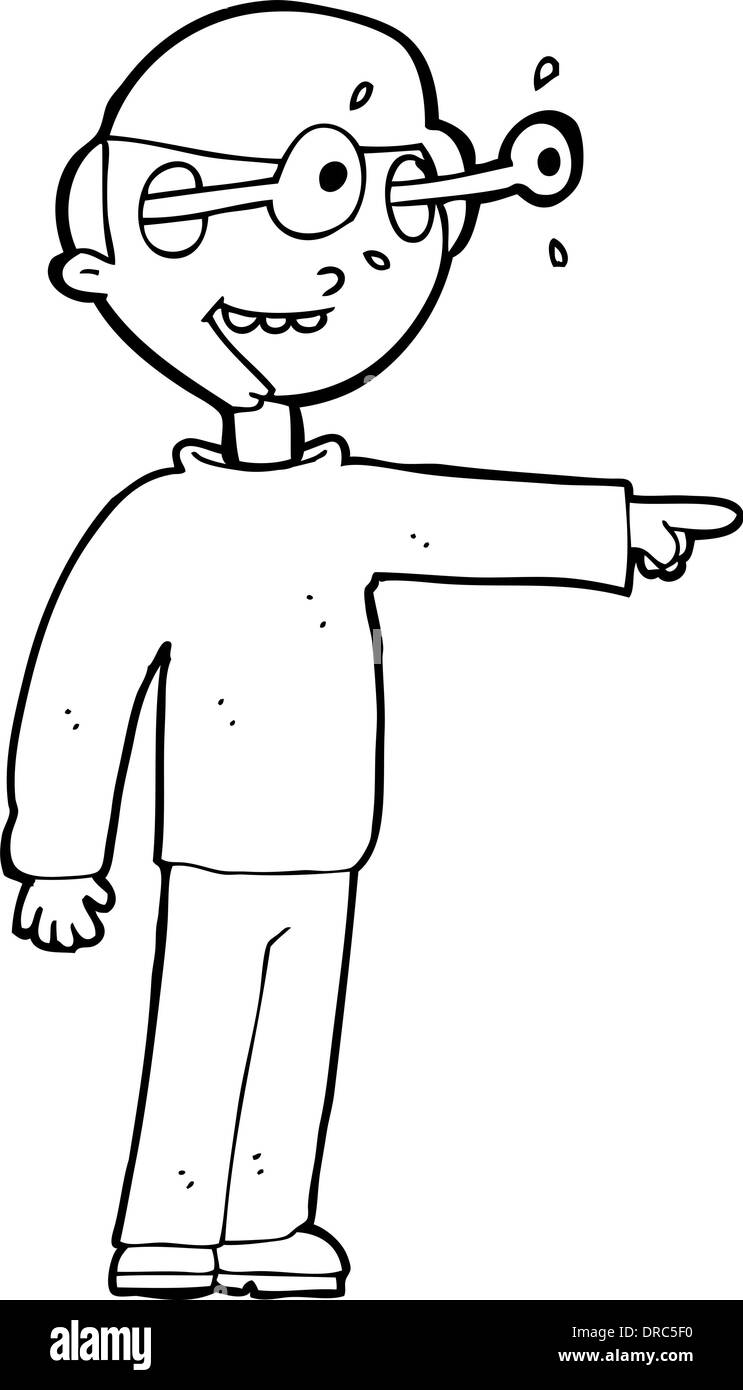 cartoon staring man Stock Vector Image & Art - Alamy