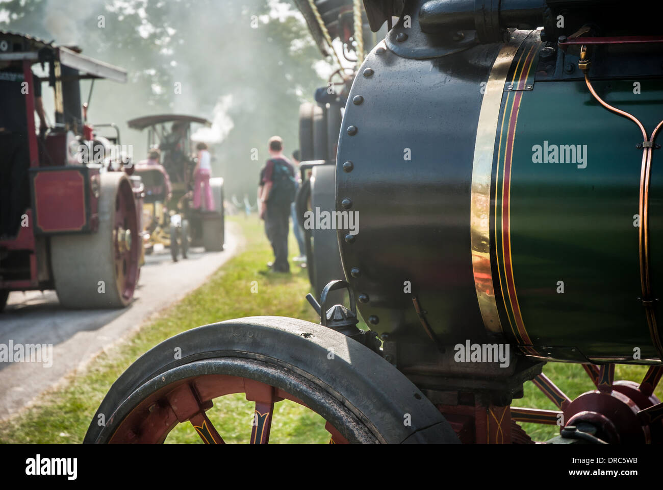A traction engine parade at a steam rally Stock Photo - Alamy