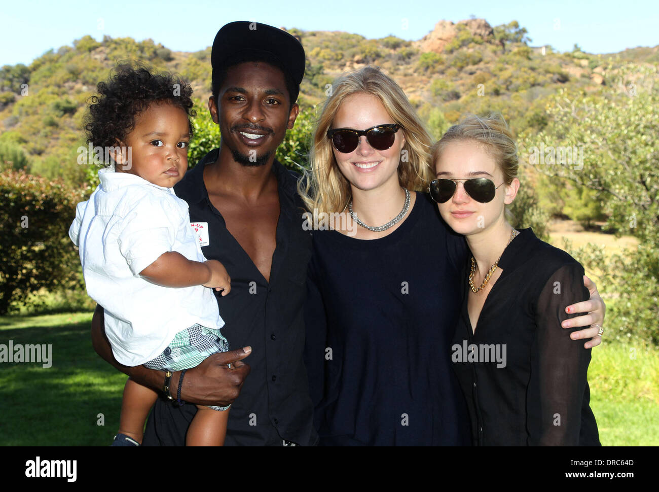 Rapper Aaron Smith a.k.a Shwayze, Shelby Keeton, their son Hendrix and ...