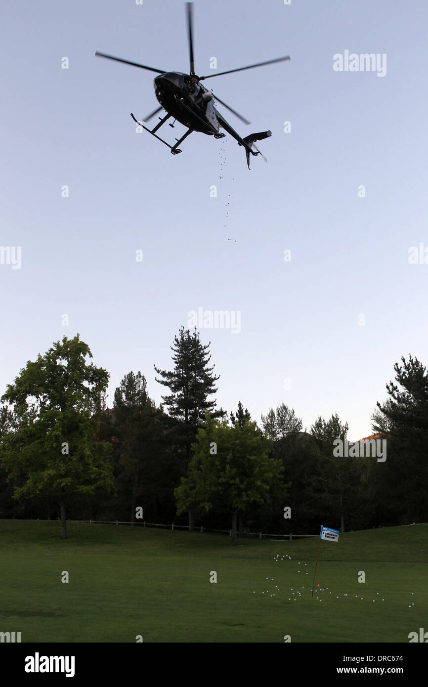 Helicopter Balls Drop contest 15th Annual Women In Film Celebrity Golf ...