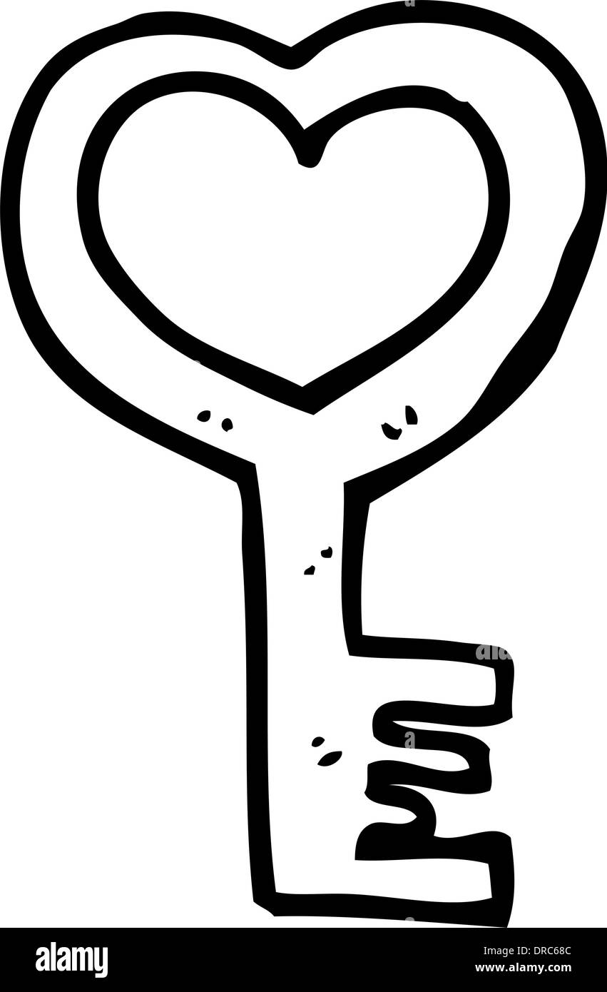 Heart Shaped Key Clipart