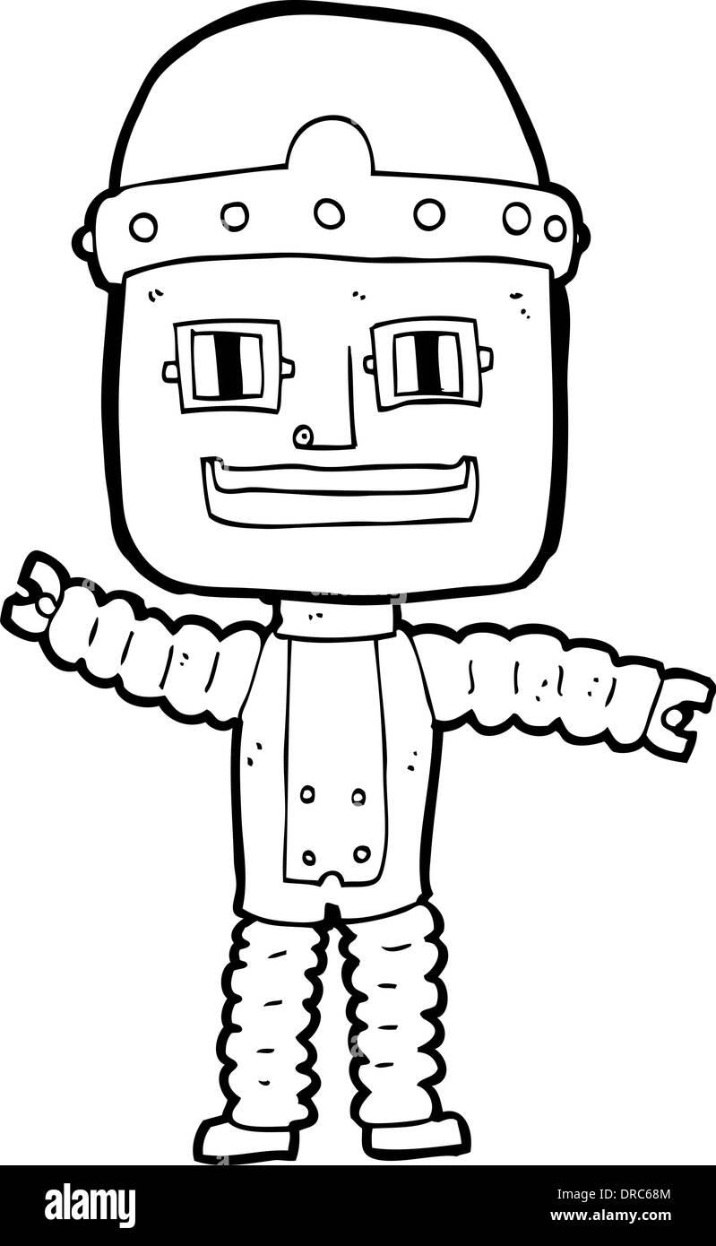 cartoon waving robot Stock Vector Image & Art - Alamy