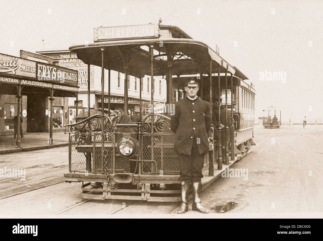 Melbourne Cable Tram and Driver Stock Photo - Alamy