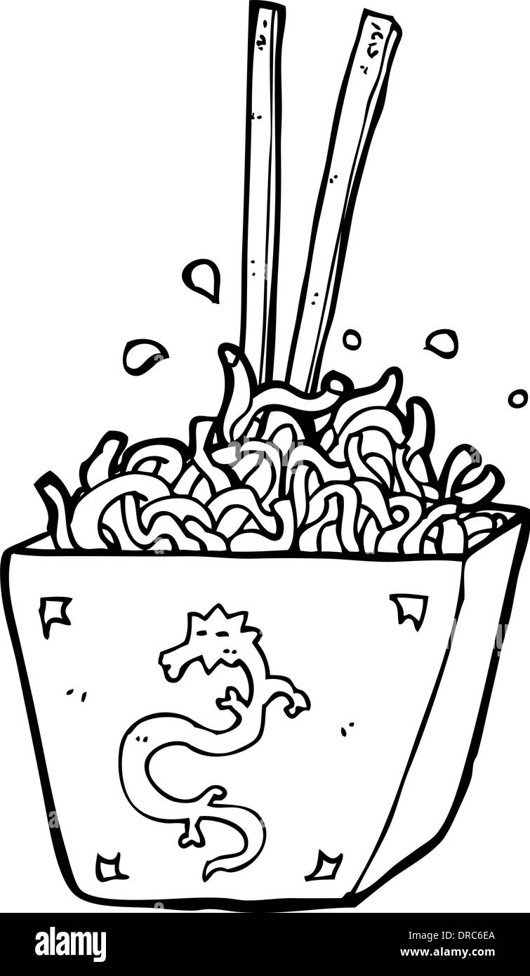 cartoon noodles in box Stock Vector Image & Art - Alamy
