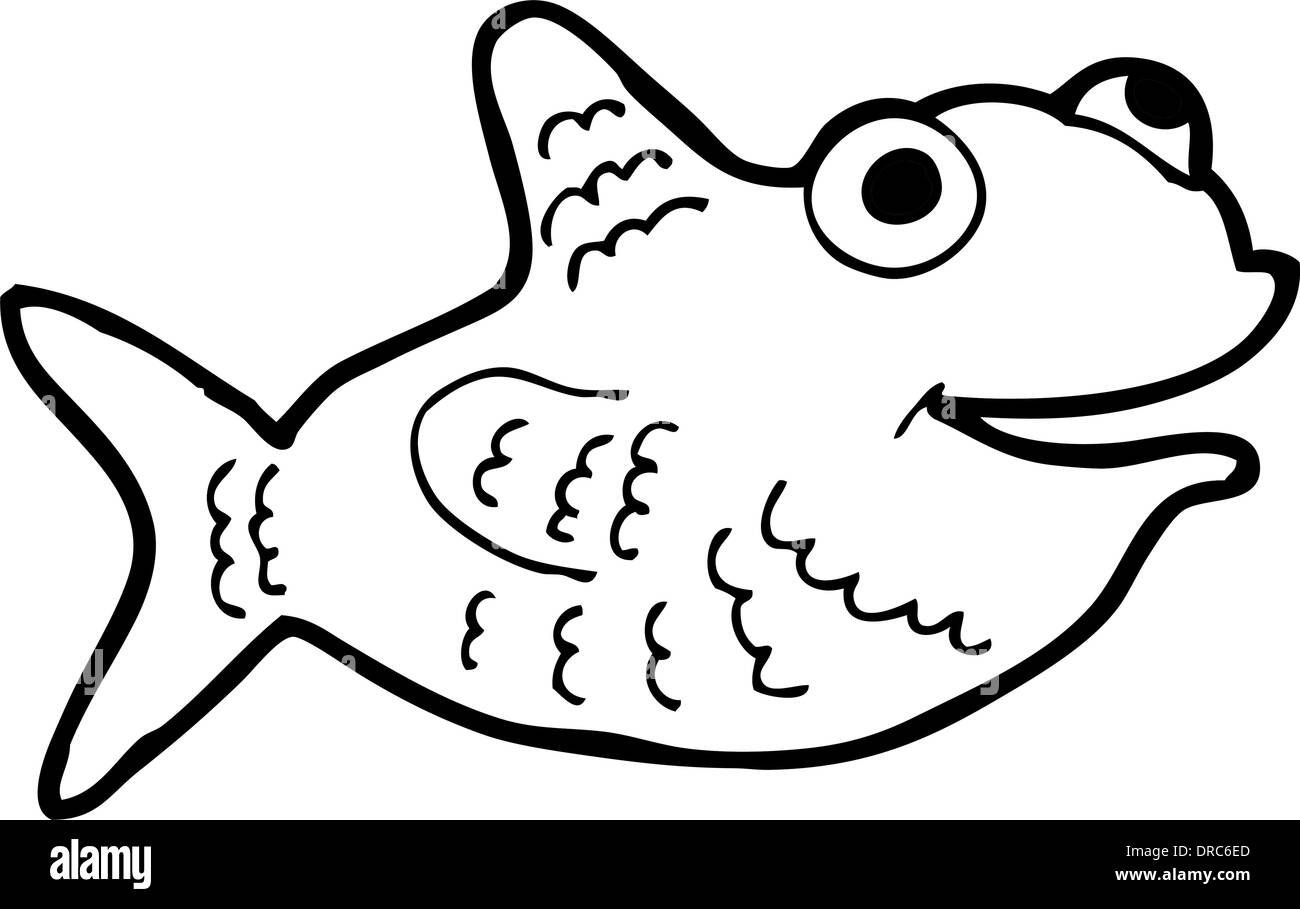 cartoon happy fish Stock Vector Image & Art - Alamy