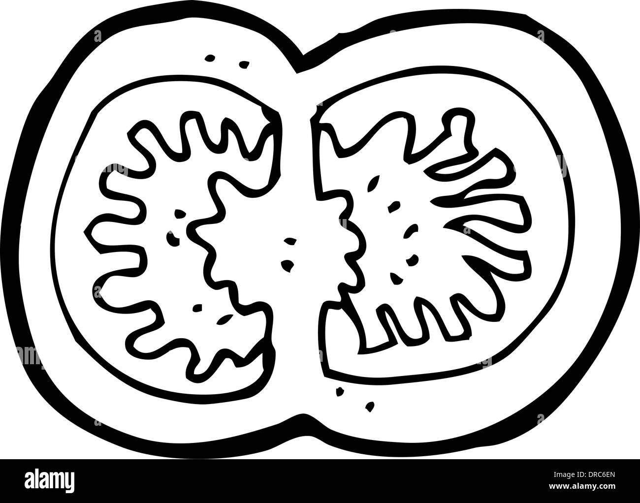 Tomato Slice Coloring Pages