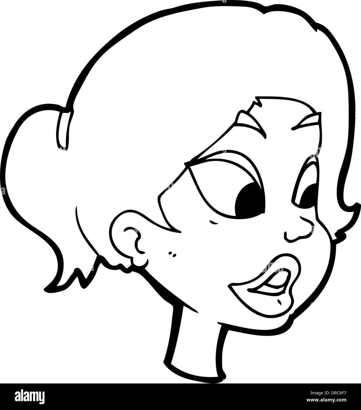 cartoon friendly woman Stock Vector Image & Art - Alamy