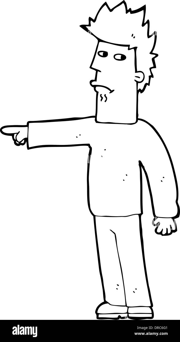 cartoon man pointing Stock Vector Image & Art - Alamy