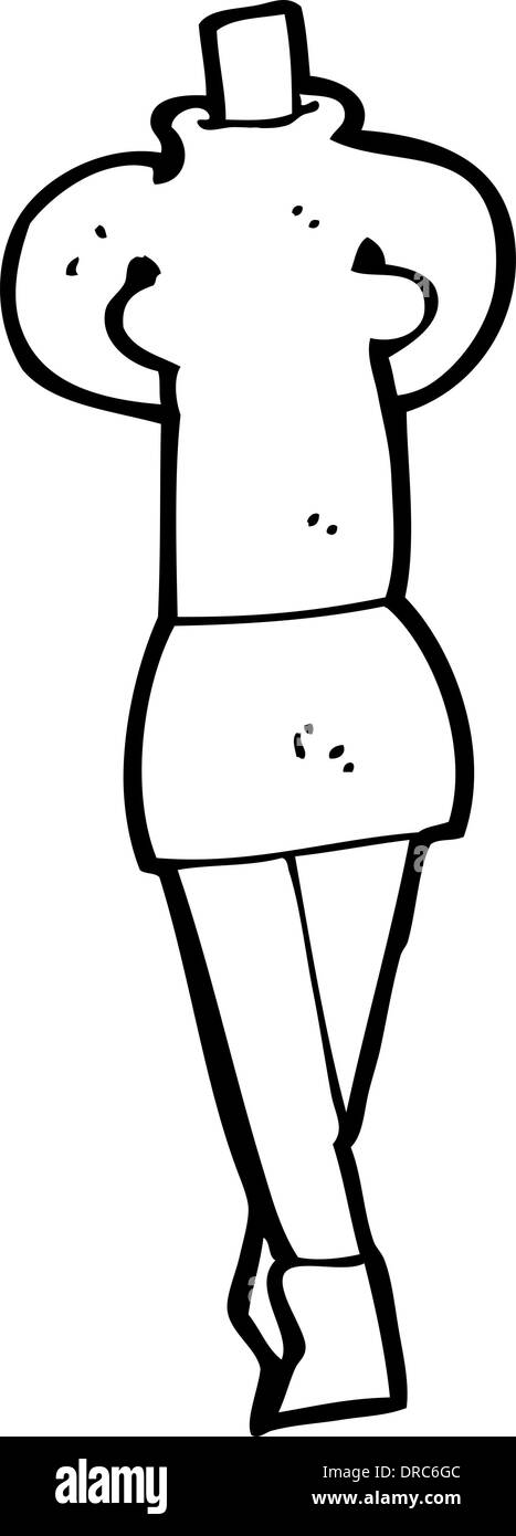 cartoon female body (mix and match cartoons or add own photos Stock ...