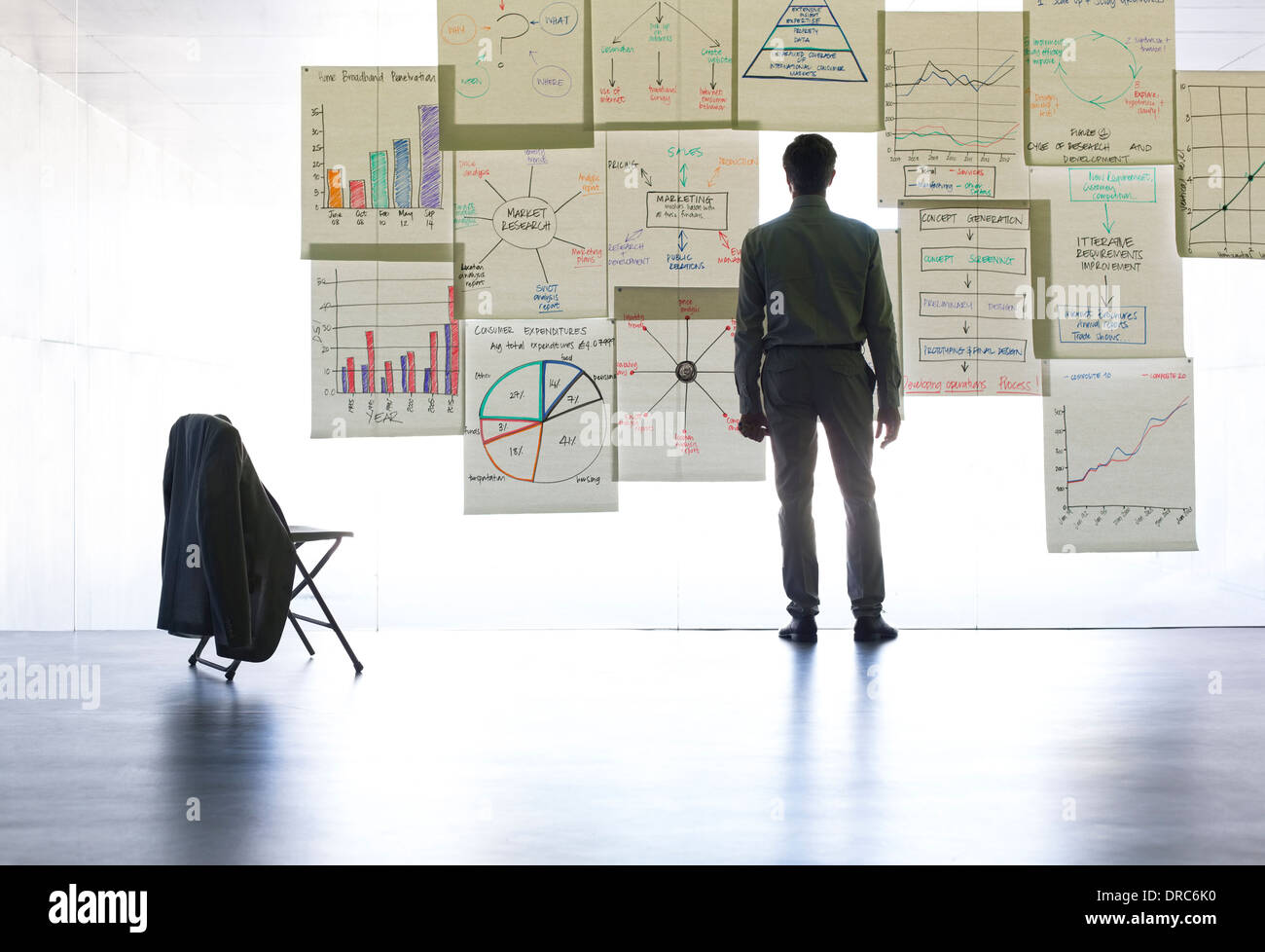 Businessman charts hi-res stock photography and images - Alamy