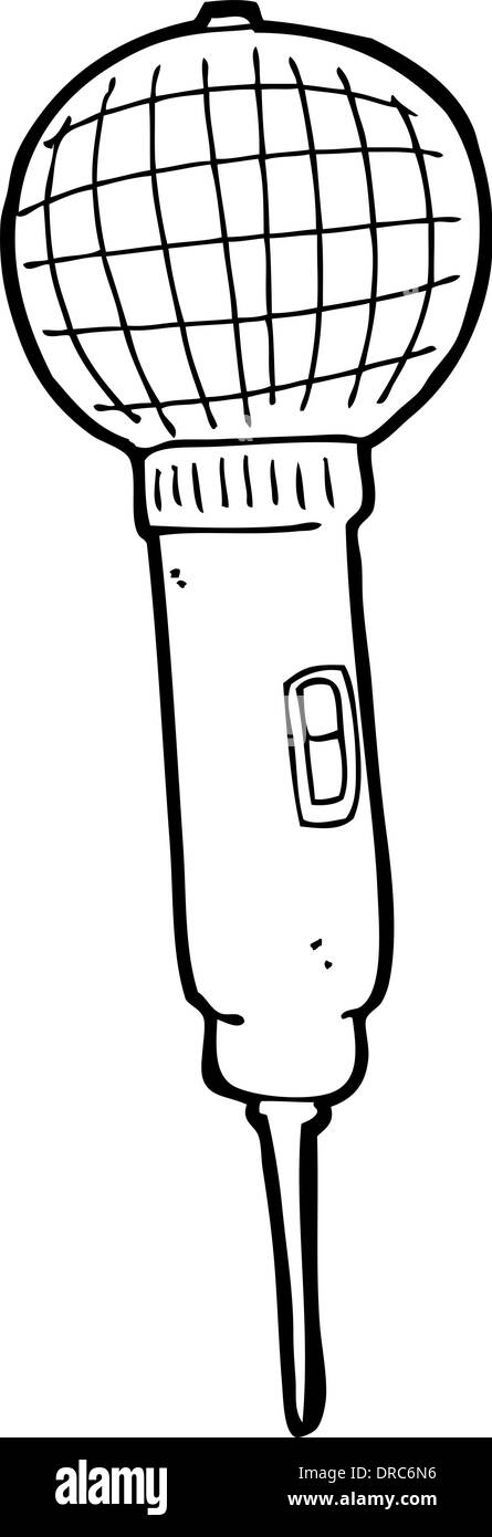 Cartoon microphone Black and White Stock Photos & Images - Alamy