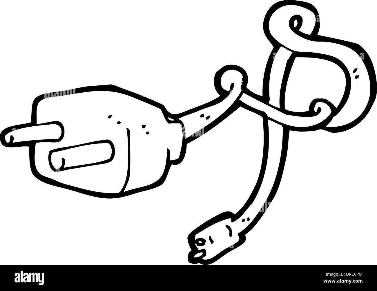 Cartoon plug Black and White Stock Photos & Images - Alamy
