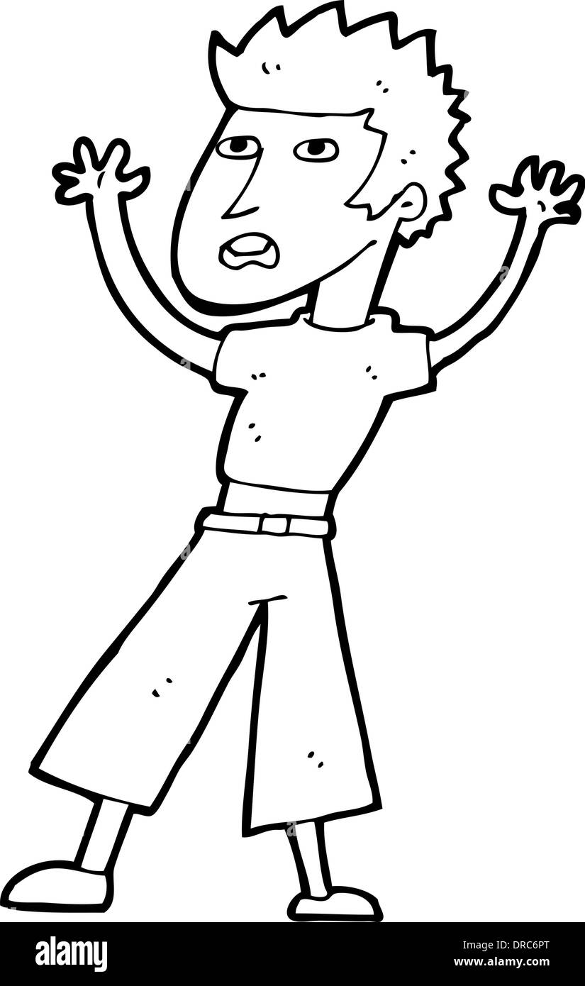 cartoon man panicking Stock Vector Image & Art - Alamy