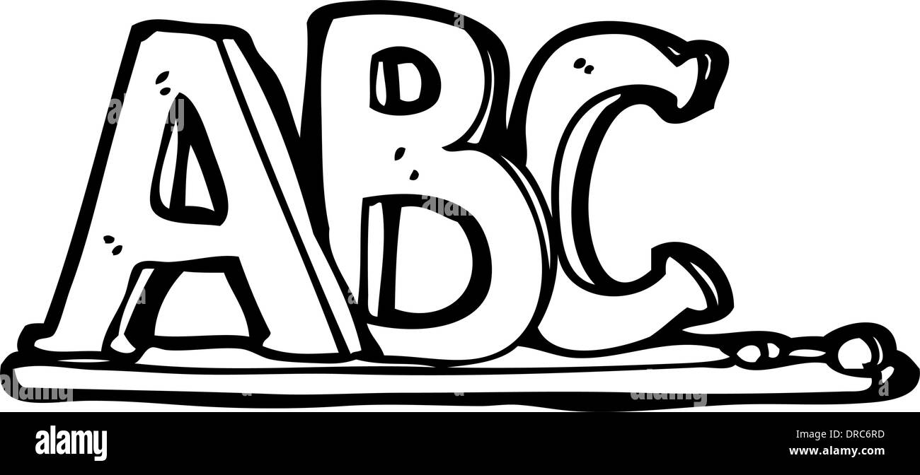 cartoon ABC letters Stock Vector Image & Art - Alamy