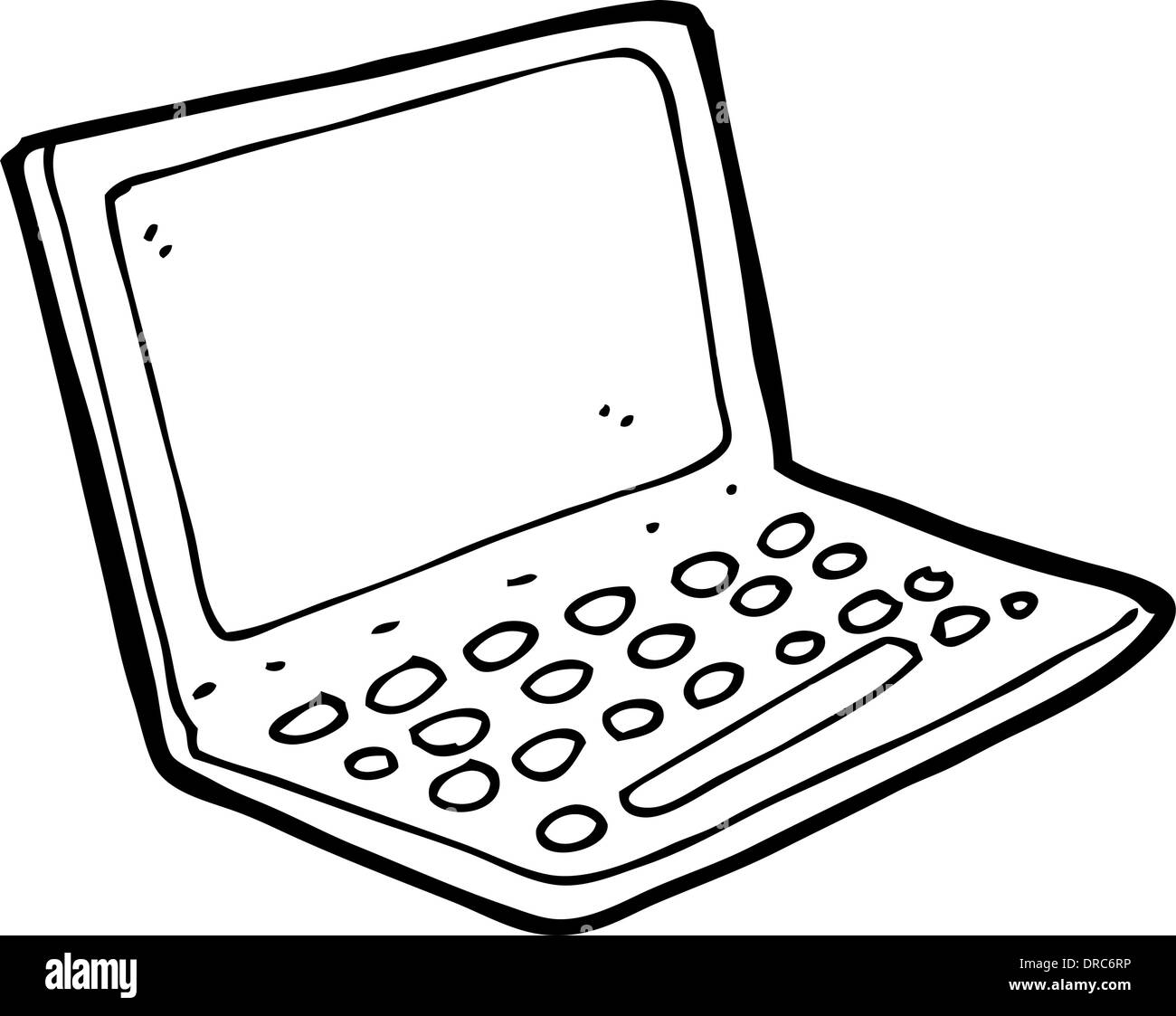 cartoon laptop computer Stock Vector Image & Art - Alamy
