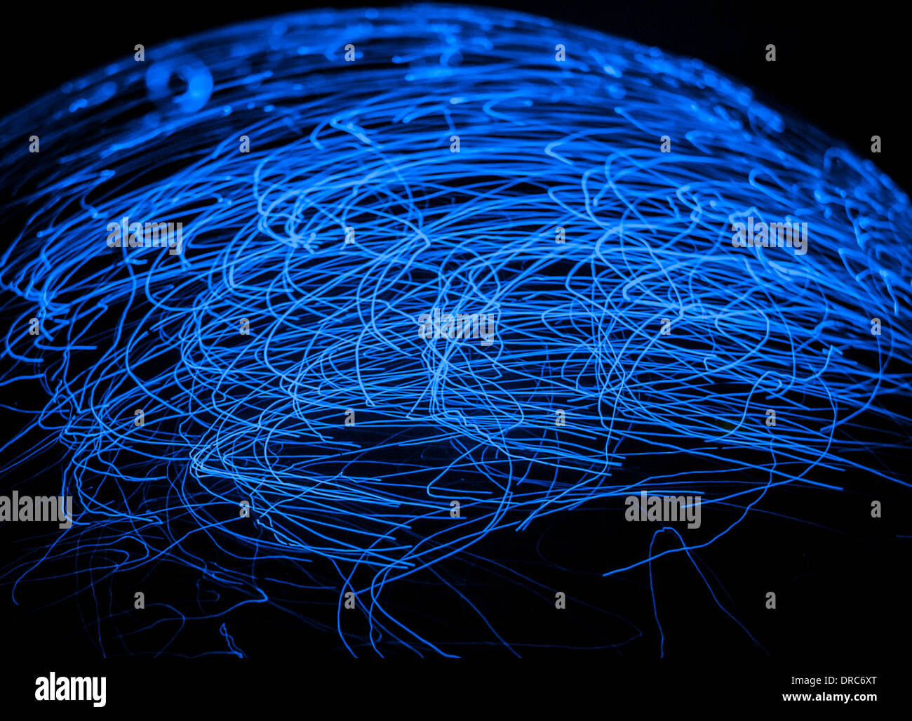An abstract background from moving fiber optic lights Stock Photo - Alamy