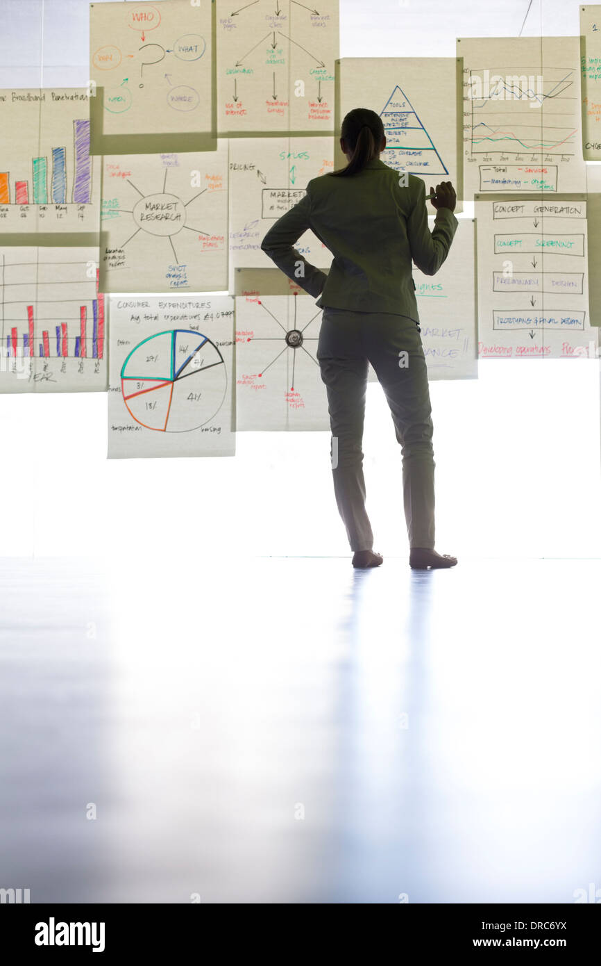 Reviewing data charts on hi-res stock photography and images - Alamy